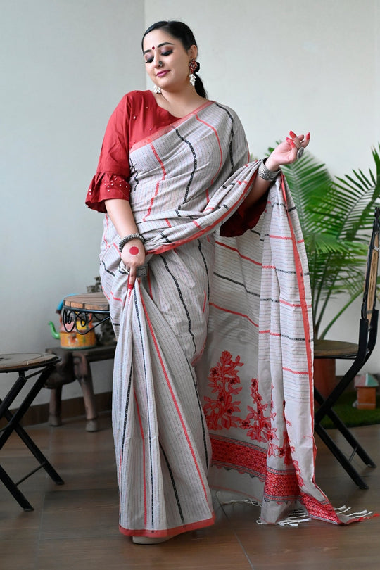 Bengali Sarees | Bengal Cotton Saree | Bengali Silk Sarees – BharatSthali