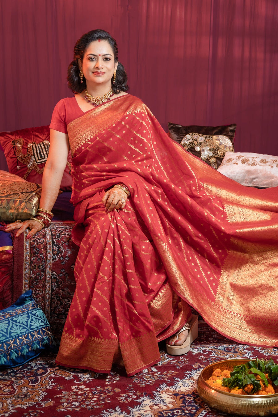 Pure Silk Sarees | South Silk Indian Saree @ BharatSthali