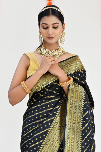 Black Sarees | Black Saree Online | Black Silk | Black Cotton ...